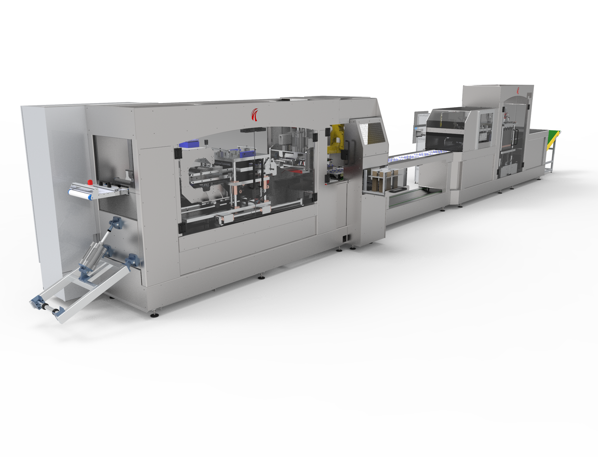 Automatic carding line for blister-carton packs - Matrelec
